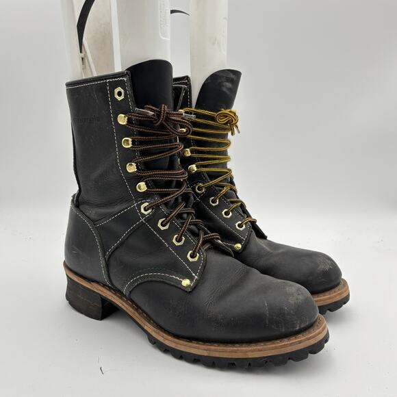 Georgia Boot | Shoes | Vintage Georgia Boot Logger Work Leather Combat ...